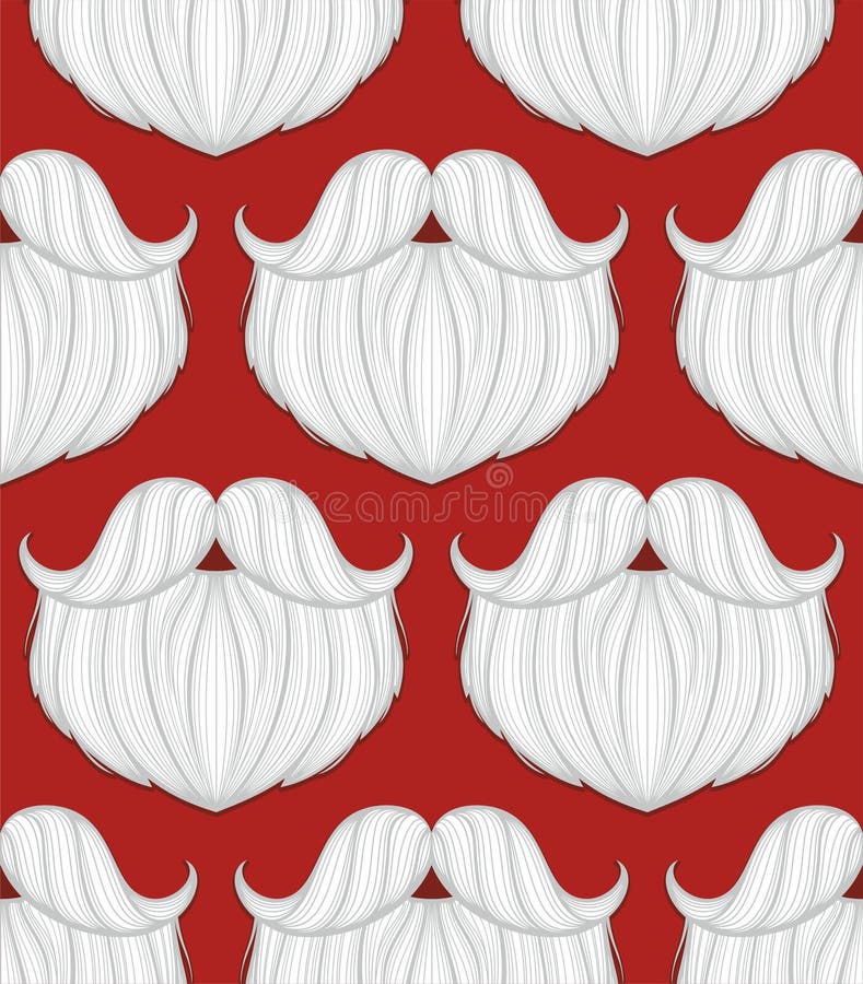 Santa claus beard stock vector. Illustration of happiness - 76825409