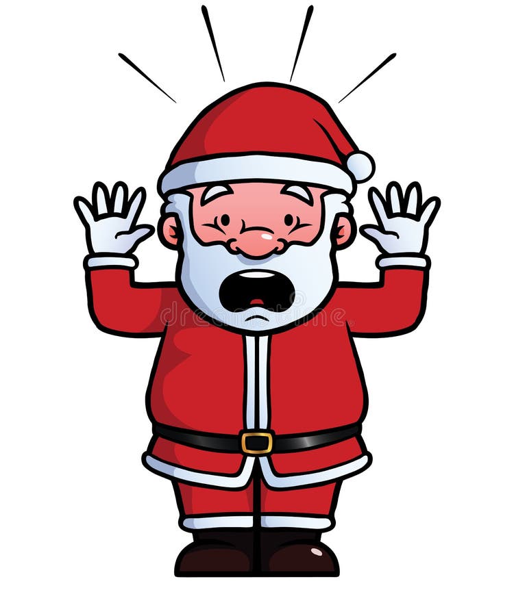 Santa Claus crying stock vector. Illustration of tears - 33376998