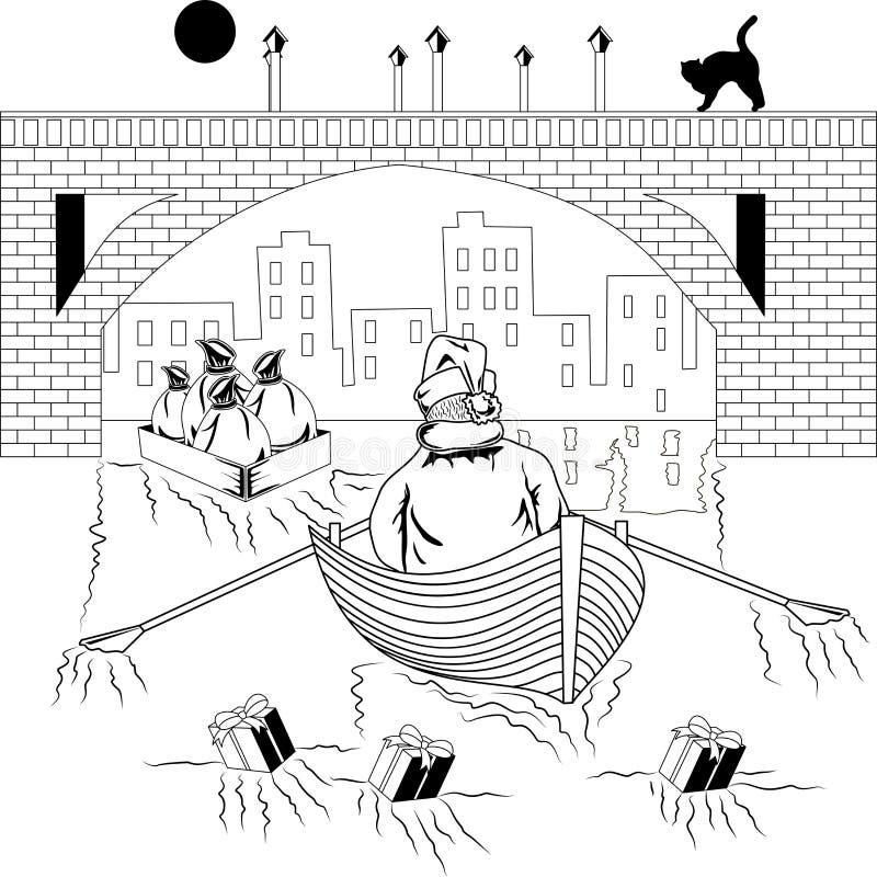 Santa Canoe Stock Illustrations – 33 Santa Canoe Stock Illustrations ...