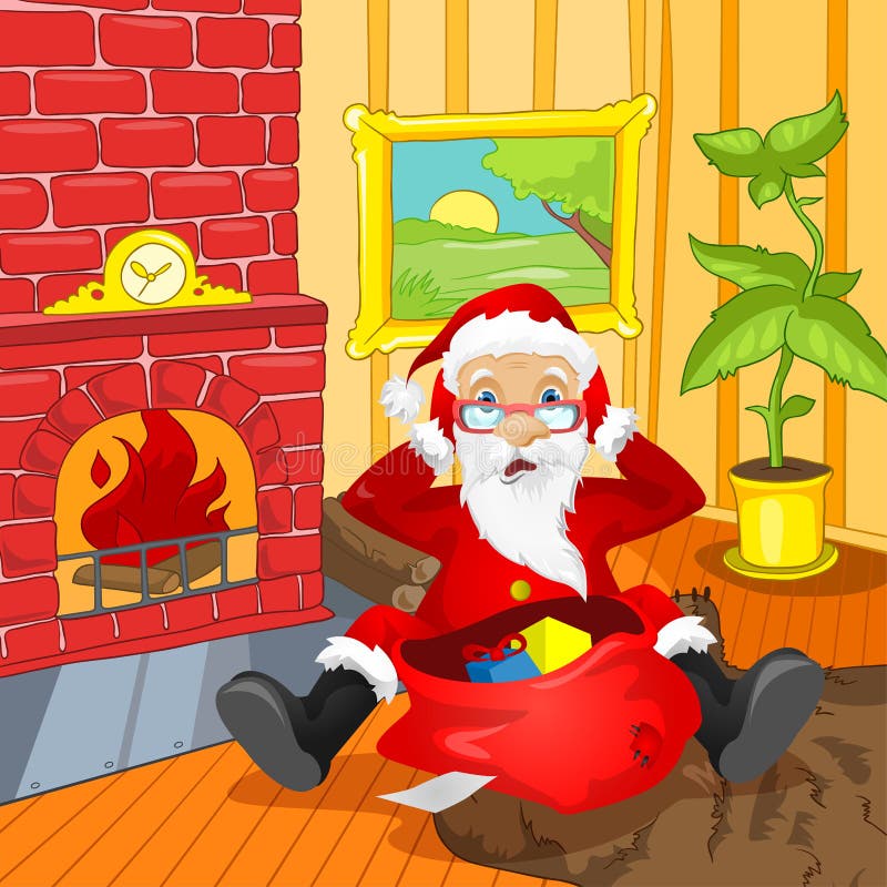 Santa Claus stock vector. Illustration of lost, hopelessness - 35081557