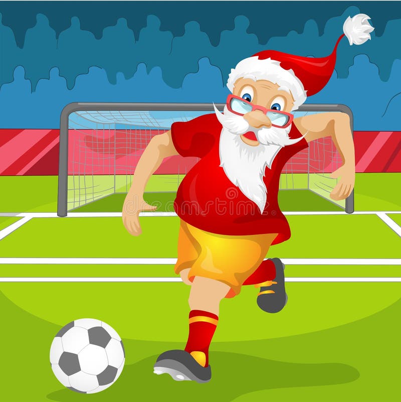 Santa Claus playing pool stock vector. Illustration of skill - 16612258