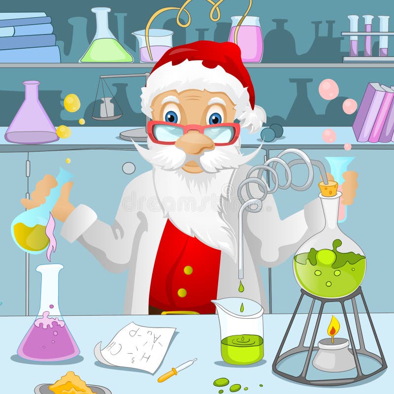 Santa Claus Microscope Stock Illustrations – 10 Santa Claus Microscope ...