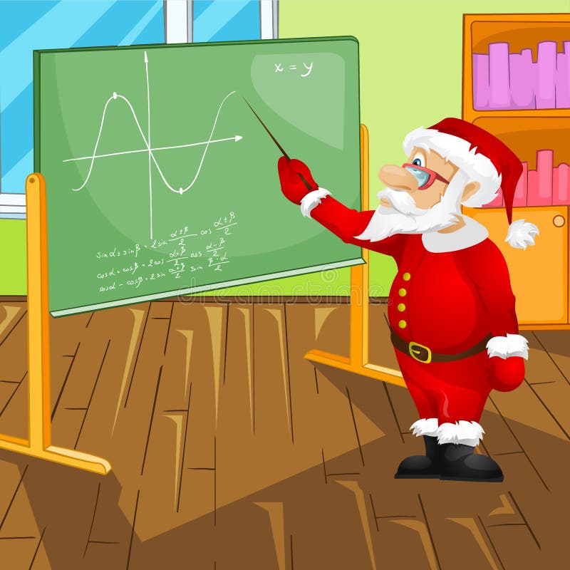 Santa Claus stock vector. Illustration of pencil, paper - 35087788
