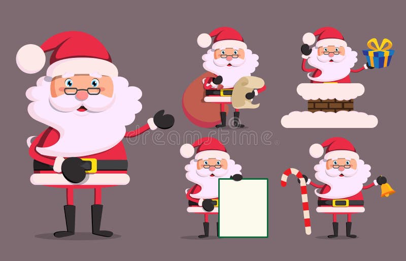 Christmas Cartoon Set Stock Illustrations – 75,016 Christmas Cartoon ...