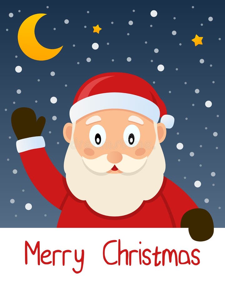Christmas Card Snow Santa Stock Illustrations – 99,501 Christmas Card ...