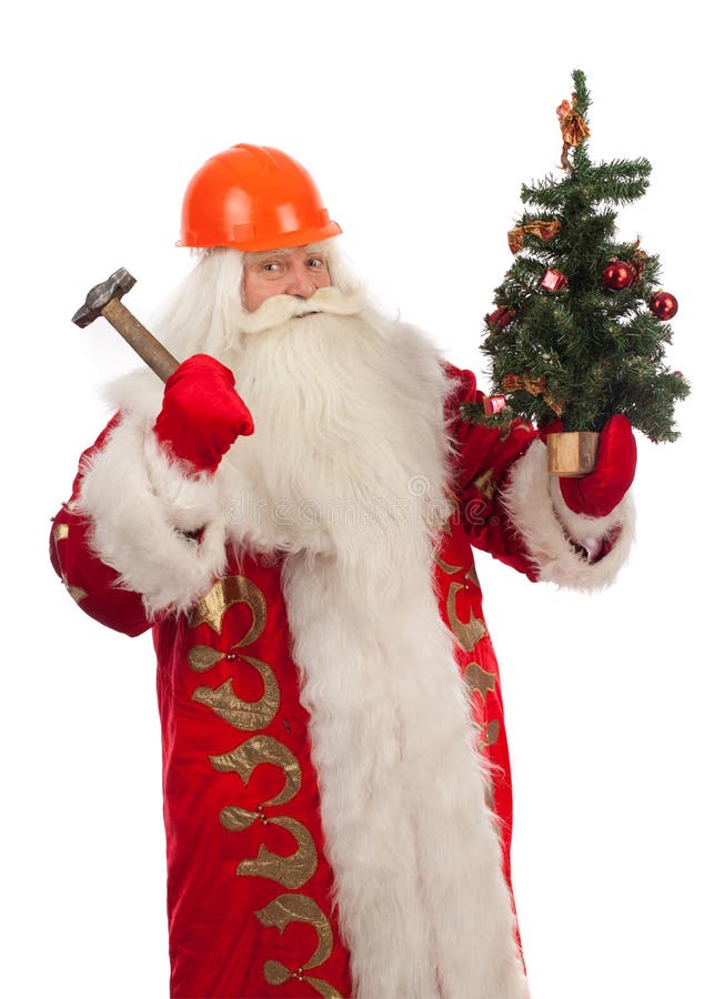 Santa Claus stock photo. Image of operation, joiner, construction ...