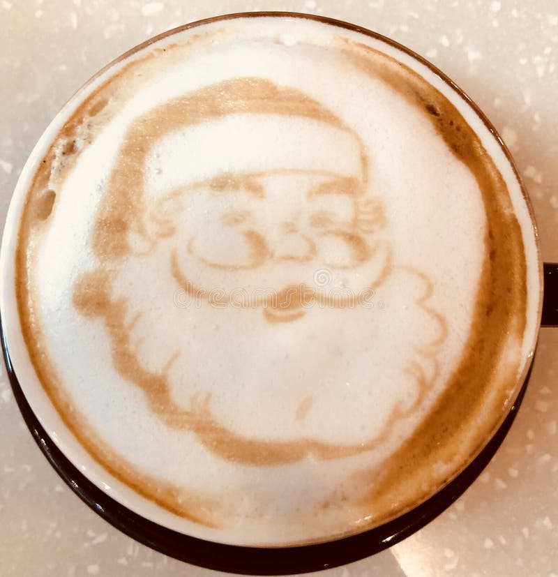 Santa Claus Coffee stock photo. Image of claus, decorated - 106660126
