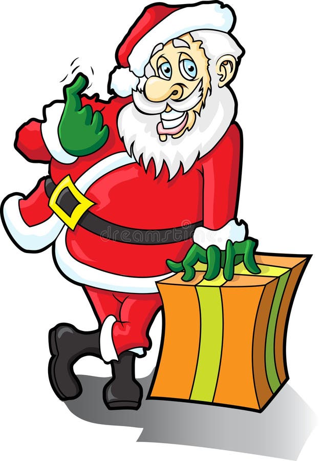 Santa Claus Come Here stock vector. Illustration of giving - 3711288
