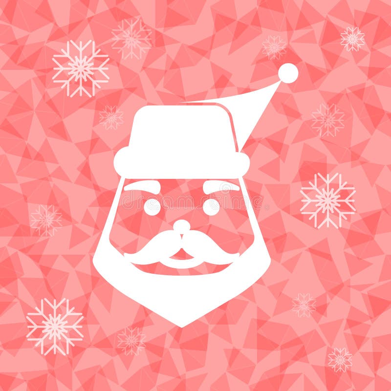 Santa Claus on Dazzled Triangle Background Stock Vector - Illustration ...