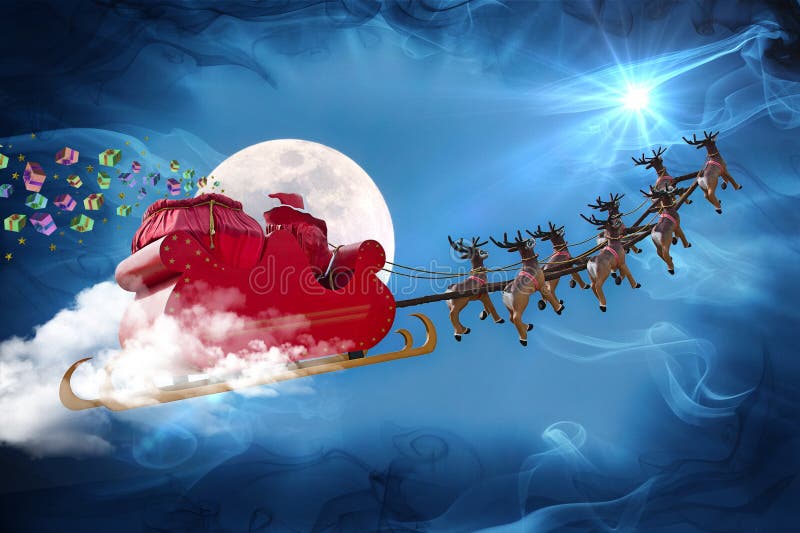 Santa Claus Delivering Ts Stock Illustration Image 61397366