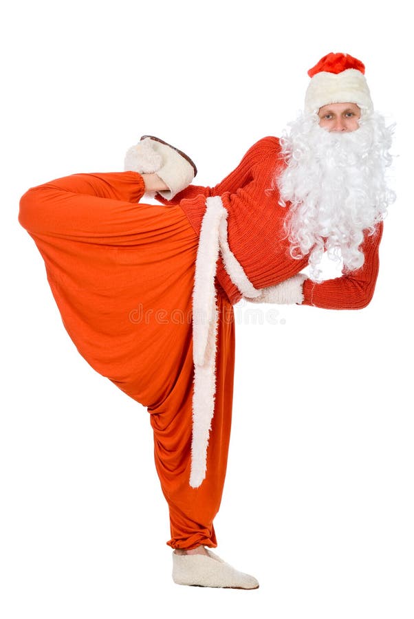 Santa Claus Does Gymnastics Stock Photos - Free & Royalty-Free Stock ...