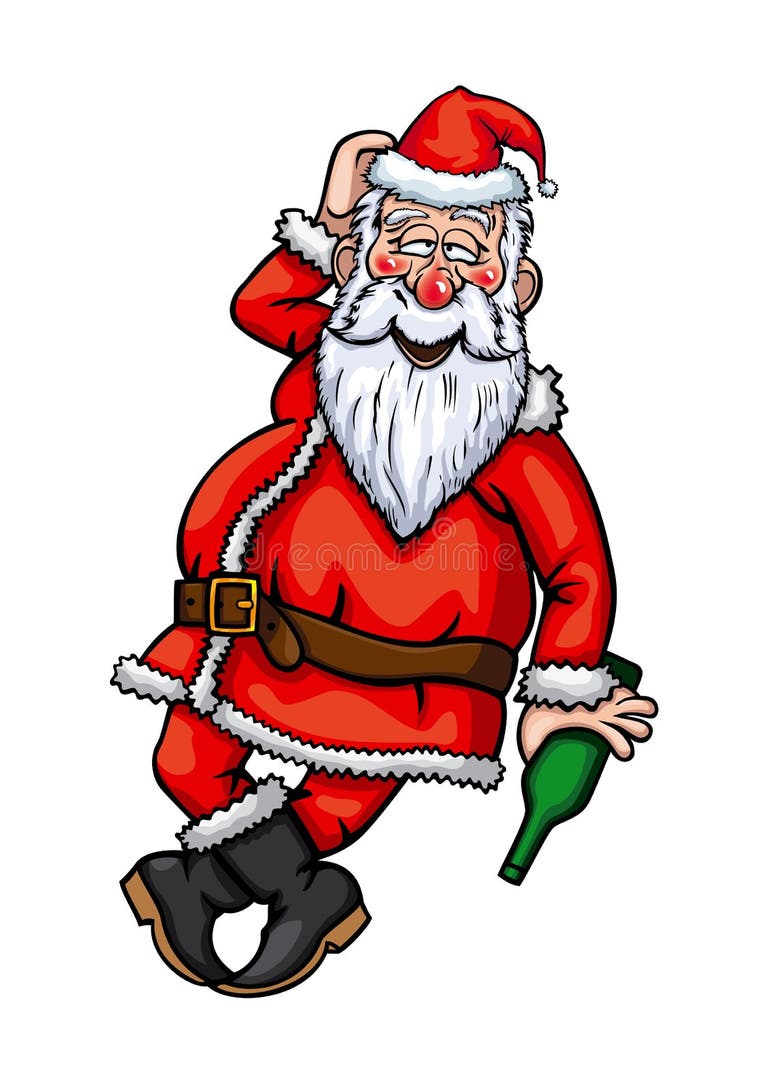 Drunk Santa Stock Illustrations – 553 Drunk Santa Stock Illustrations ...