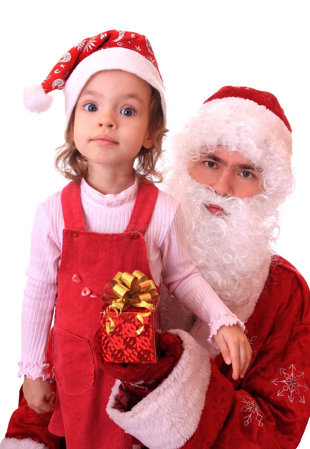 Santa Claus and dwarf stock photo. Image of masquerade - 11991596