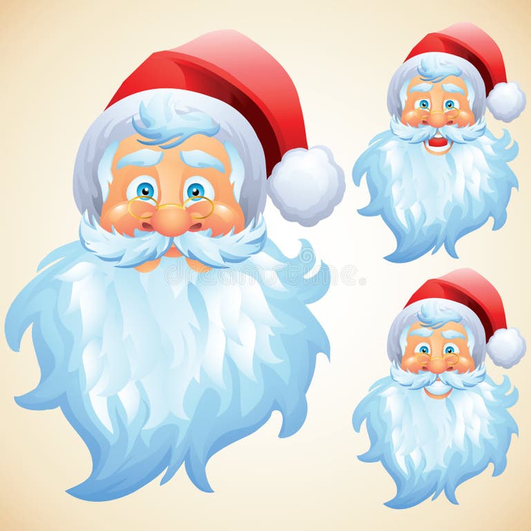 Claus Face Expressions Stock Illustrations – 216 Claus Face Expressions ...