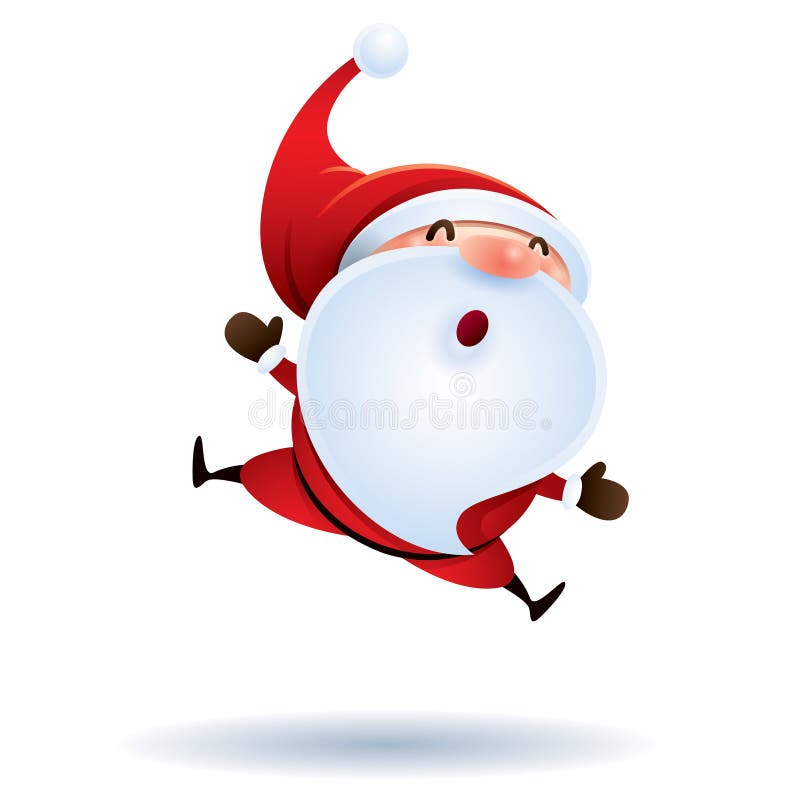 Santa Claus Feeling Excited Stock Vector - Illustration of christmas ...