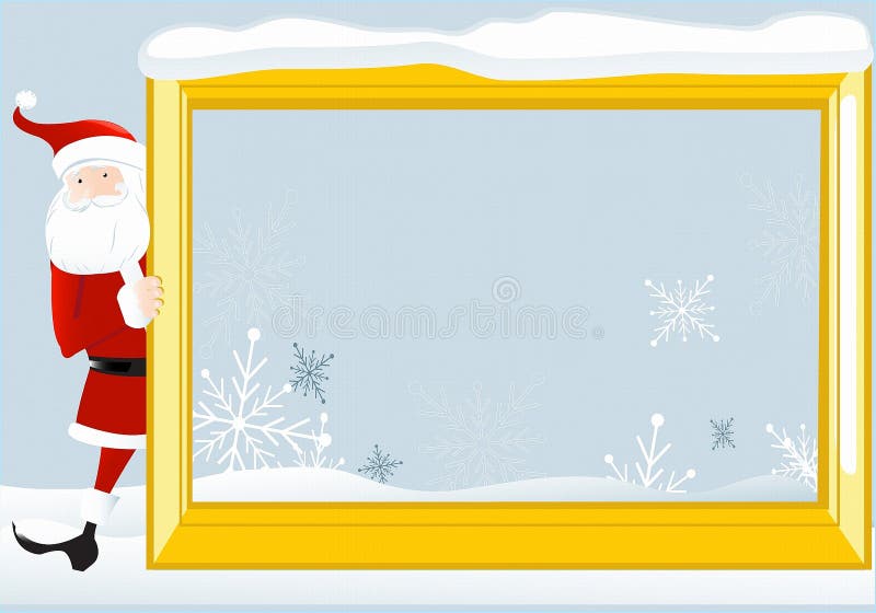 Santa Claus with frame 2 stock vector. Illustration of santa - 16607705
