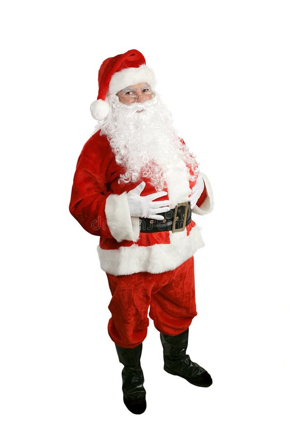 Santa Claus - Full Body Isolated Stock Image - Image of fictional ...