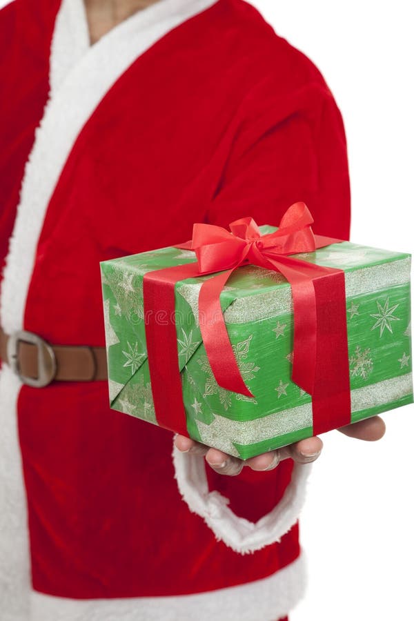 Santa Claus with gift stock photo. Image of christmas - 21961592