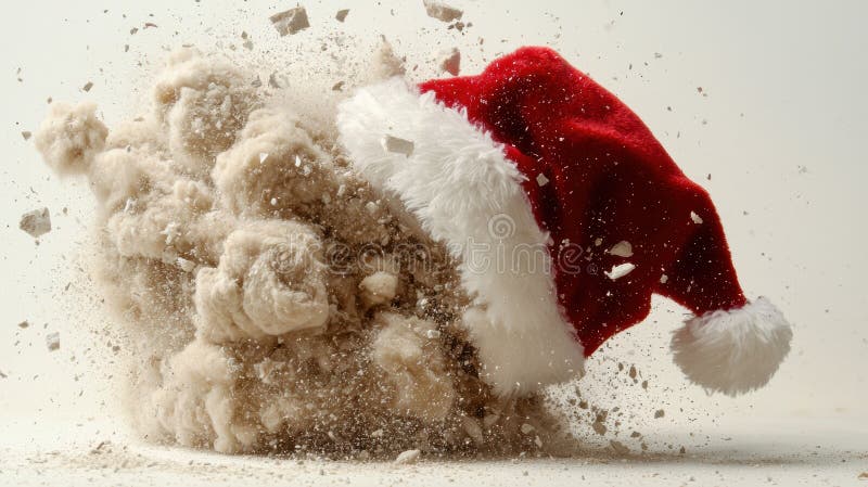 Santa claus hat explosion stock illustration. Illustration of santa ...