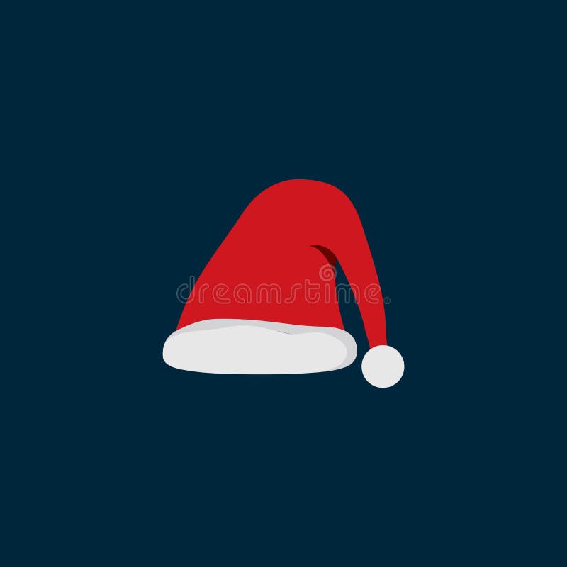 Santa Claus Hat Logo Vector Icon Illustration Stock Vector ...