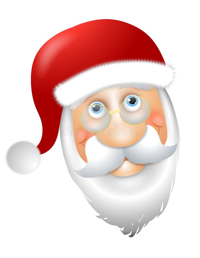 Santa Claus Head stock illustration. Illustration of head - 7360096