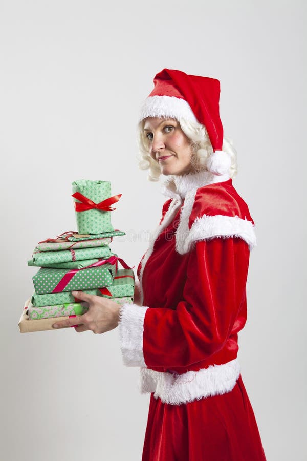 Santa Claus helper elf stock image. Image of holding - 27693137
