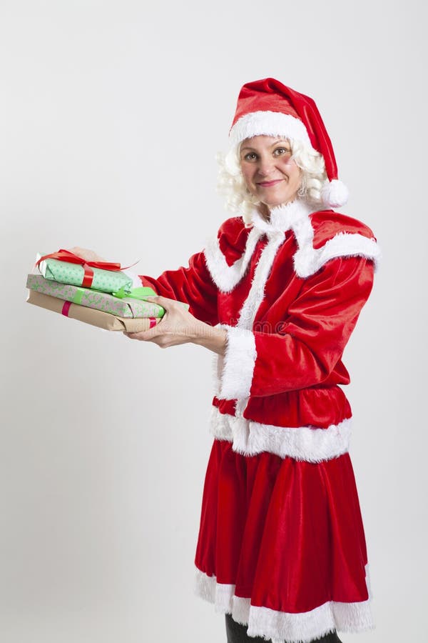 Santa Claus helper elf stock image. Image of holding - 27693341