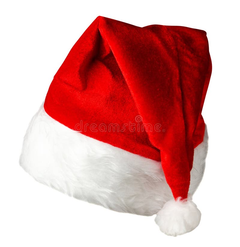 Santa Claus-Hut Isoliert Auf Weißem Hintergrund Santa Claus-Hut, Der ...