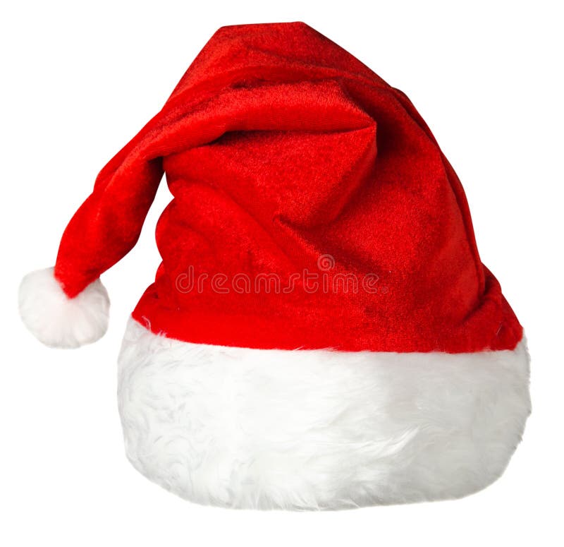 Santa Claus-Hut Isoliert Auf Weißem Hintergrund Santa Claus-Hut, Der ...