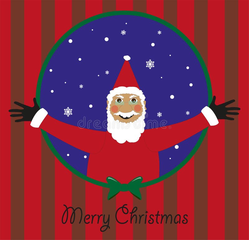 Bee claus stock illustration. Illustration of claus, december - 34680735