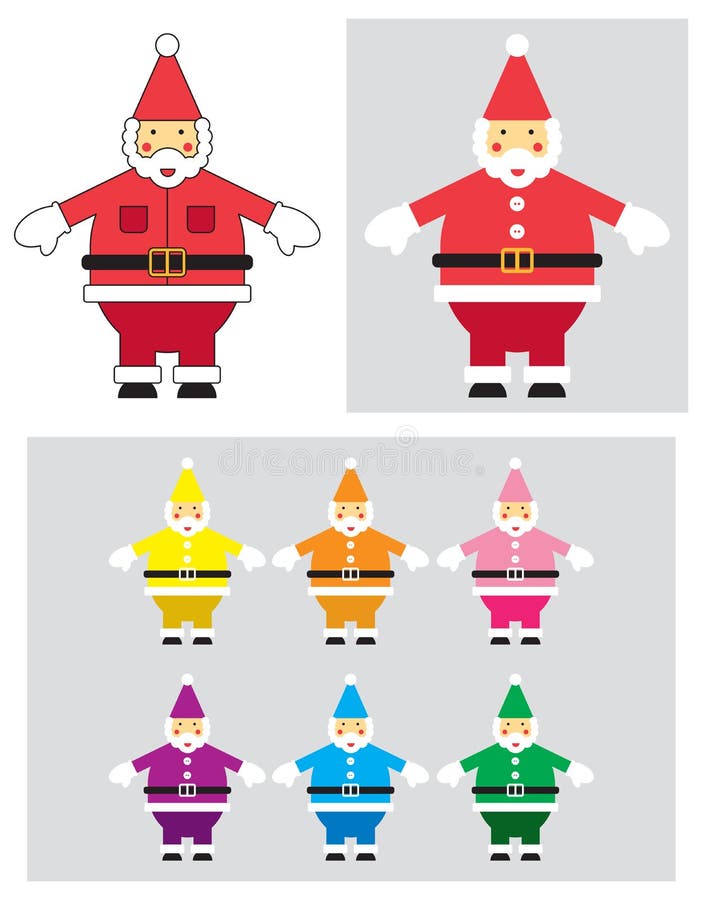 Santa Claus Illustration stock vector. Illustration of collection ...