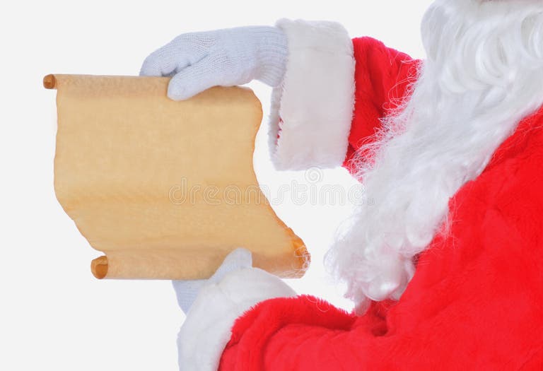Santa Claus with List stock photo. Image of claus, costume - 9904882