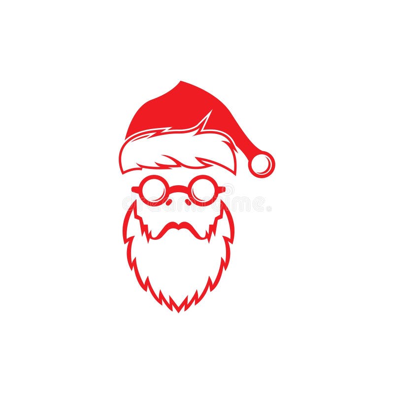 Santa Claus Logo Vector Illustration Template Design Stock Vector ...