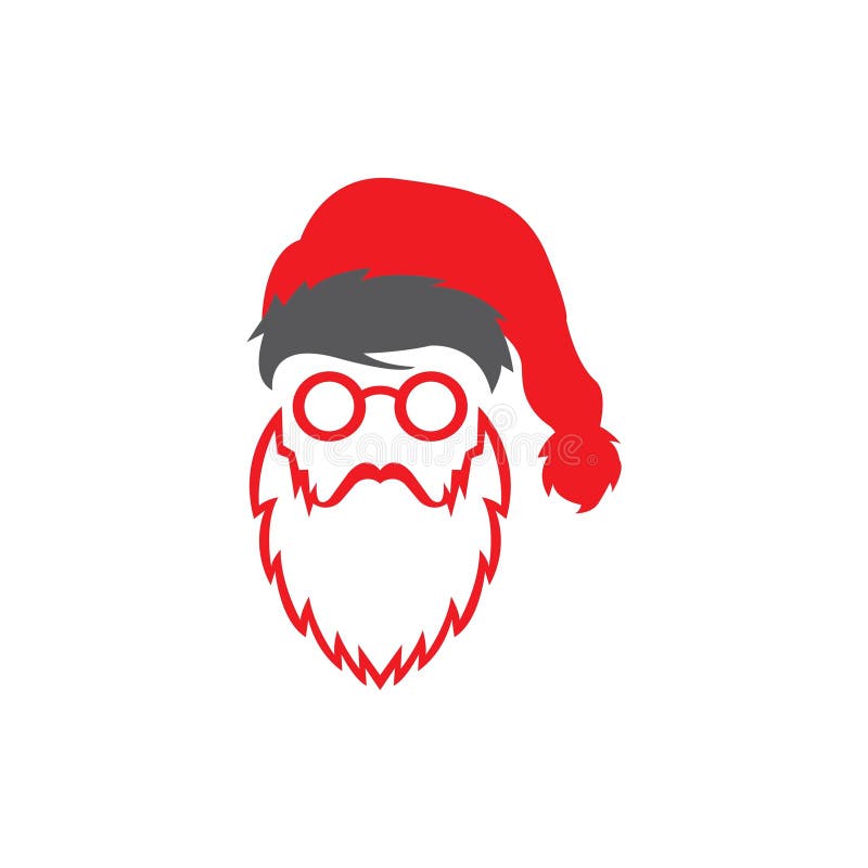 Santa Claus Logo Vector Illustration Template Design Stock Vector ...
