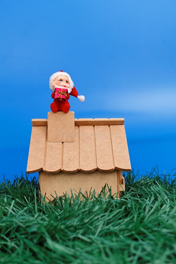 Santa Claus Looking at the Sky Stock Photo - Image of ornaments ...