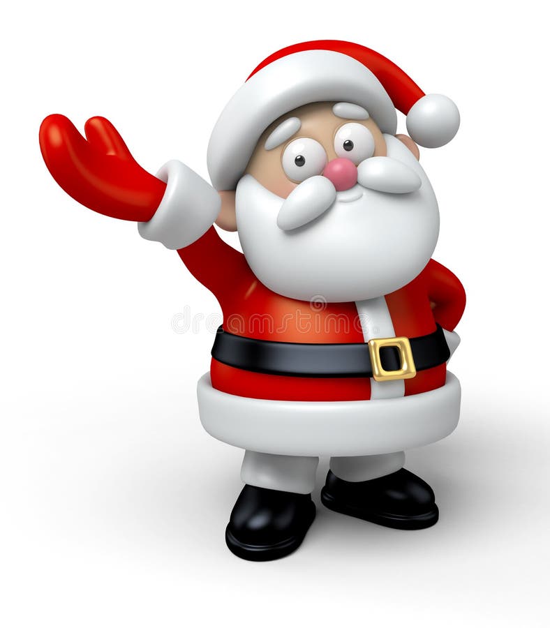 Scared Cartoon Santa Claus stock vector. Illustration of scared - 47715332