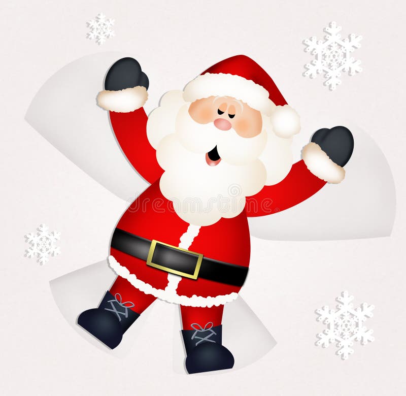 Snow angel stock illustration. Illustration of winter - 82326658