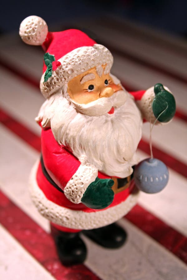 Santa Claus Miniature Figure Stock Image - Image of ornament, santa ...