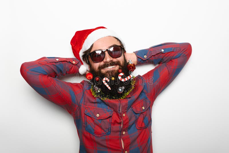 Santa Claus moderna foto de stock. Imagem de adulto, relaxar - 82130924