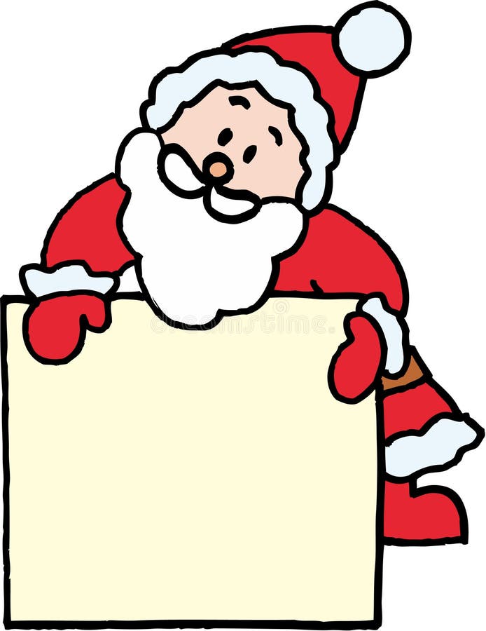 Santa Claus name badge stock vector. Illustration of myth - 6623709