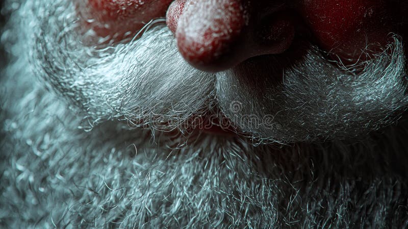 Santa Claus Ornament Showcases Detailed Beard Texture Stock ...