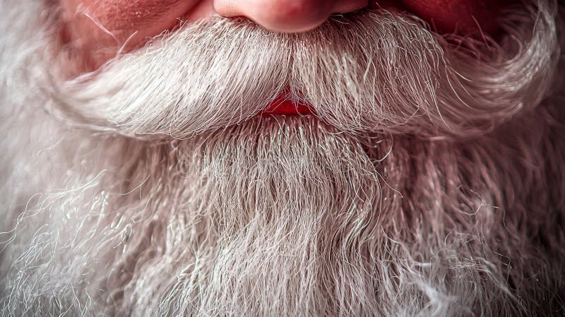 Santa Claus Ornament Showcases Detailed Beard Texture Stock ...
