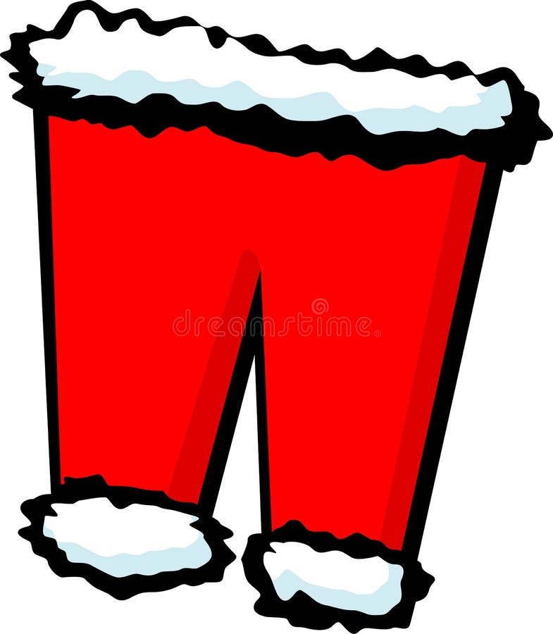 Santa Claus Pants Vector Illustration Stock Vector - Illustration of ...