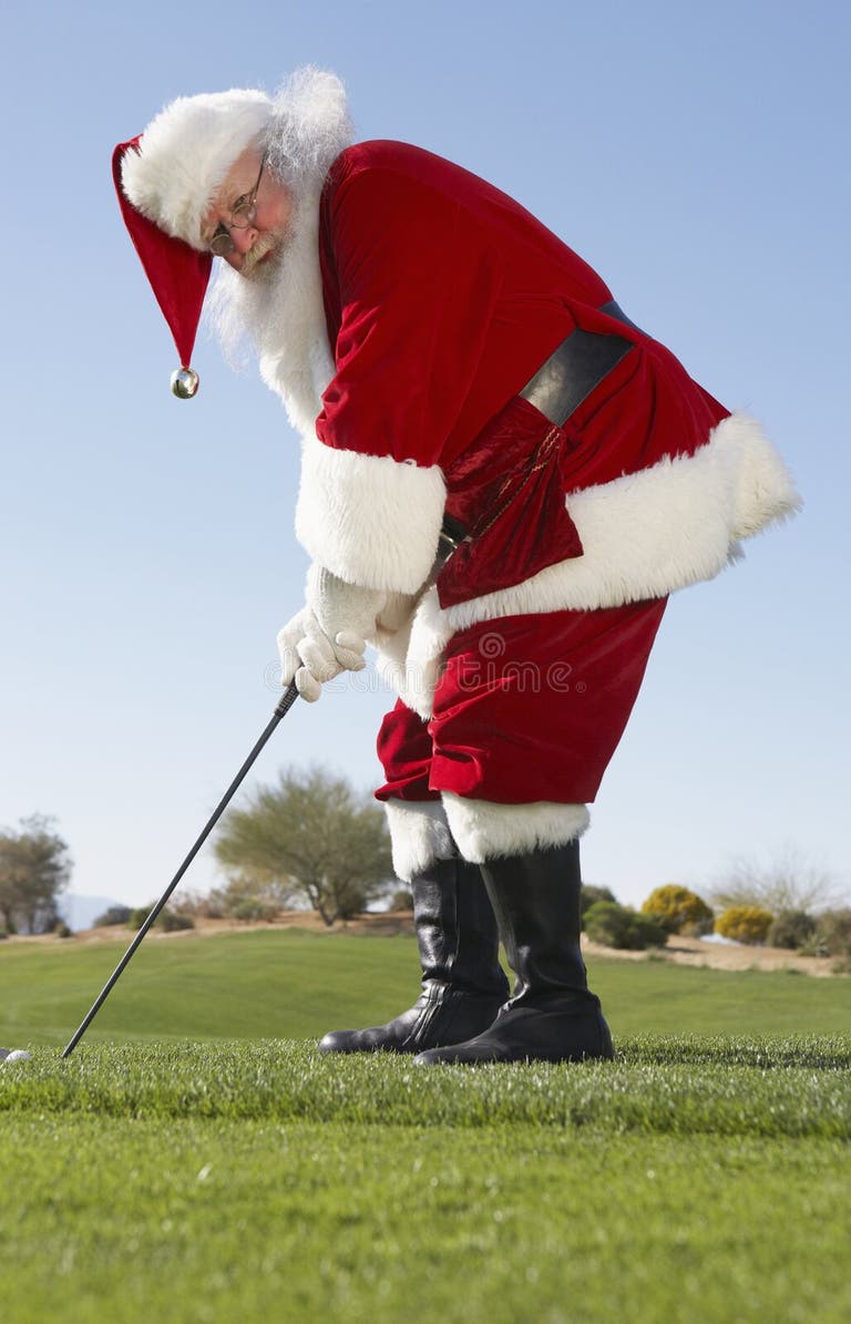Santa Playing Golf Stock Photos - Free & Royalty-Free Stock Photos from ...