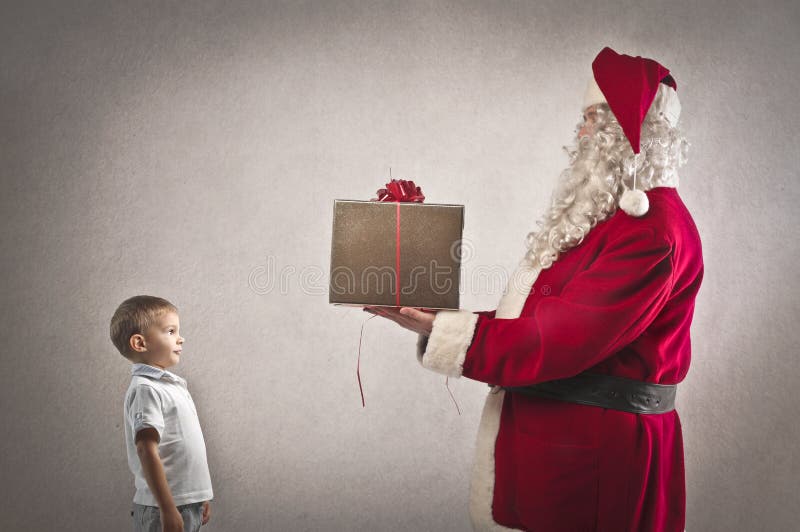 Santa Claus Present stock image. Image of happy, present - 27689673