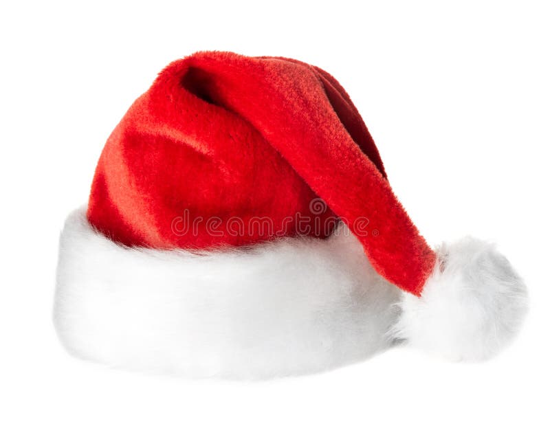 Santa Claus red hat stock image. Image of closeup, celebration - 130216687