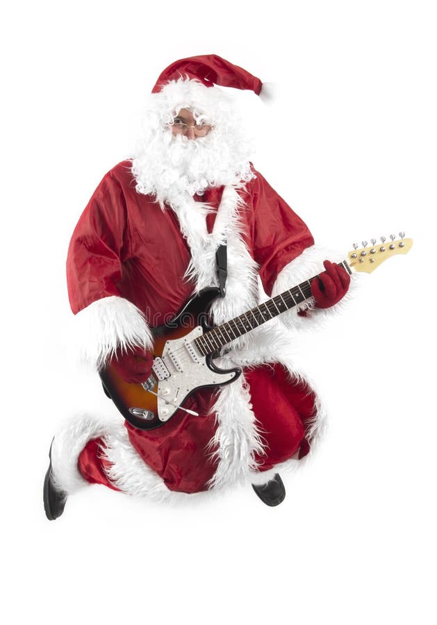 Santa Claus rock jump stock photo. Image of adult, tradition - 22274228