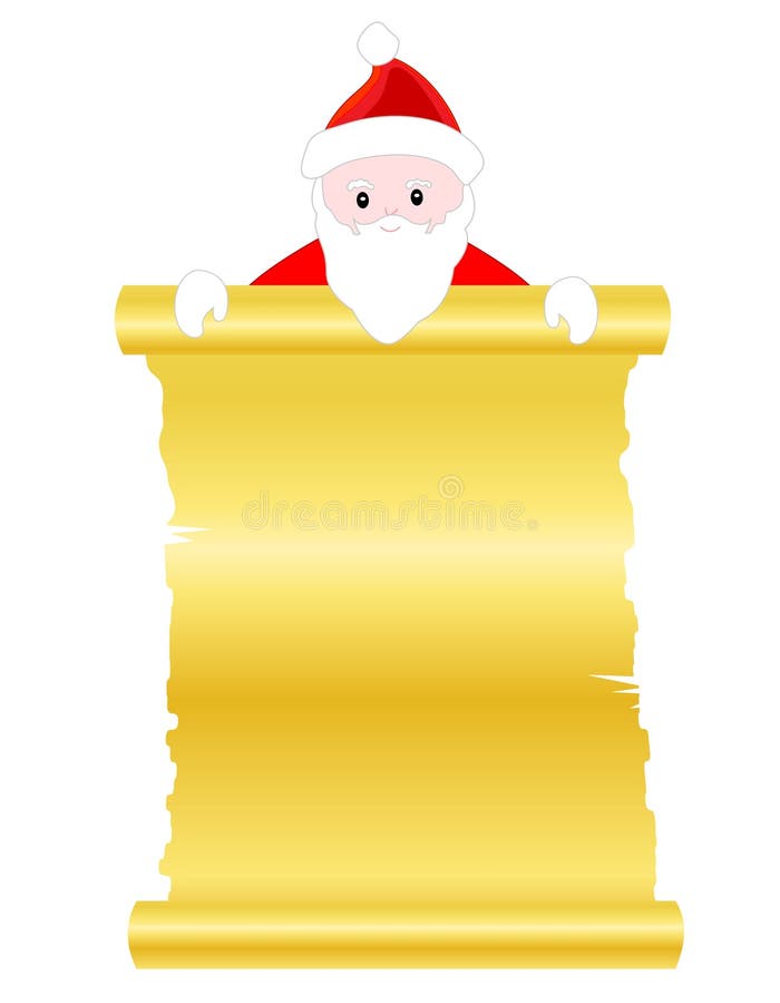 Santa Claus on a Sledge Border Stock Illustration - Illustration of ...