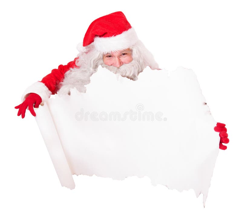 Empty Letter for Santa Claus. Copy Space Stock Photo - Image of copy ...
