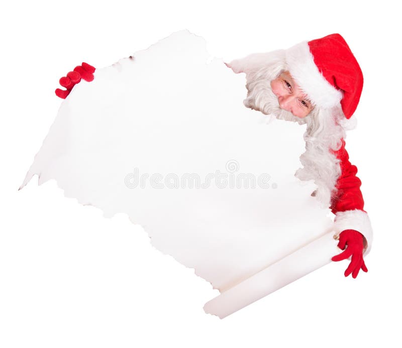 Empty Letter for Santa Claus. Copy Space Stock Photo - Image of copy ...